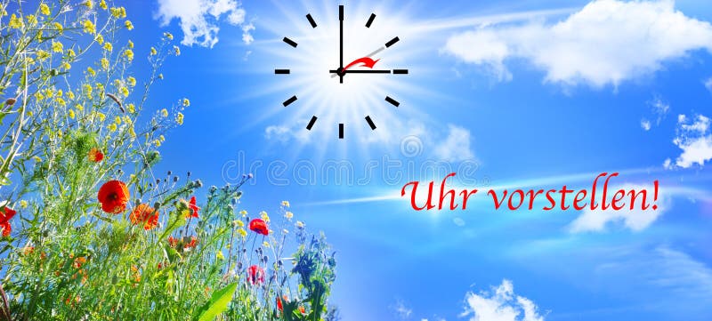 `Watch Imagine!` Time Change Winter Time Summer Time Stock Photo ...