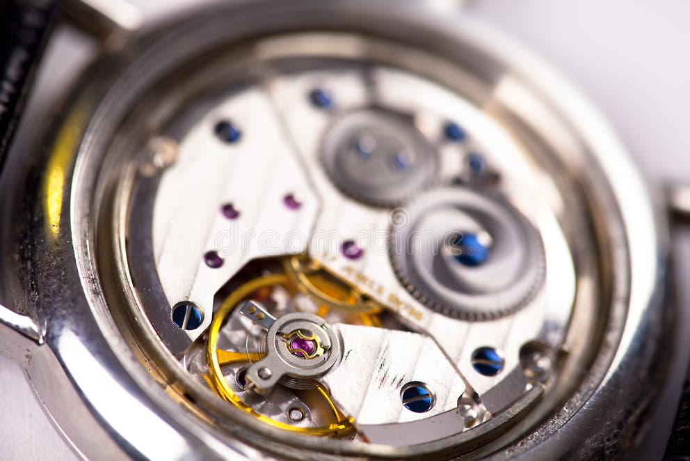 Watch interior detail stock photo. Image of mechanics - 13977894