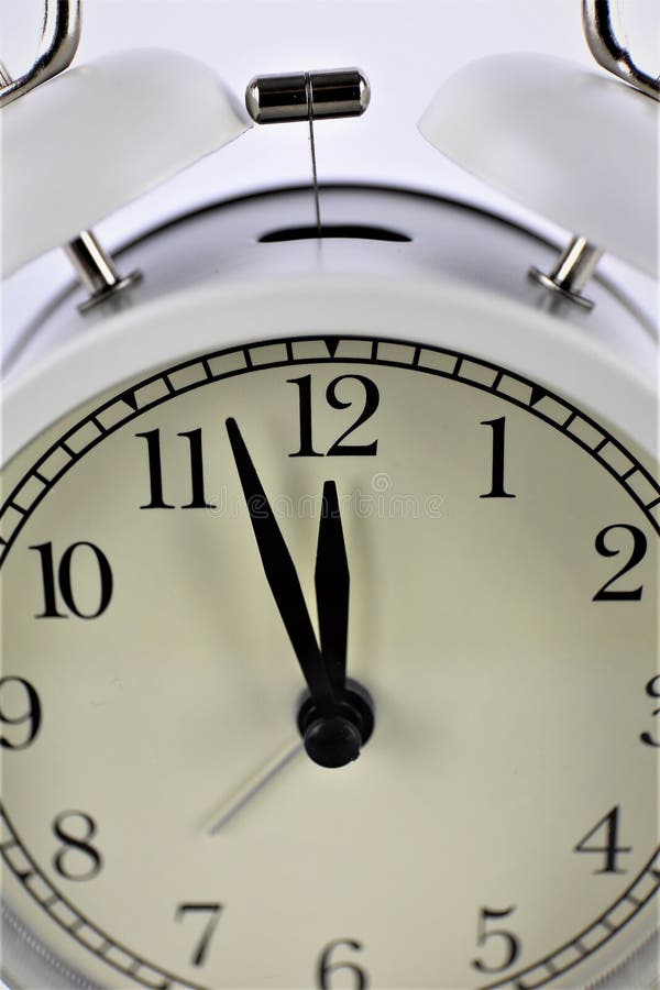 Watch Isolated on White Background Time Clock Stock Image - Image of ...