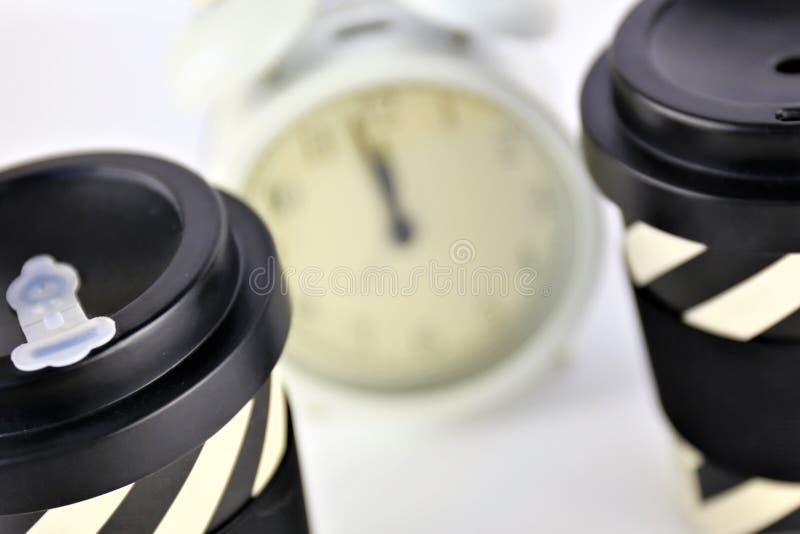 Watch Isolated on White Background Time Clock Stock Image - Image of ...