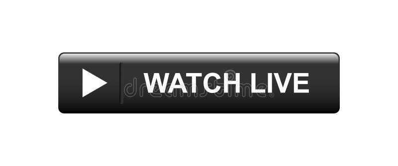 Watch live button stock illustration. Illustration of abstract - 122336520
