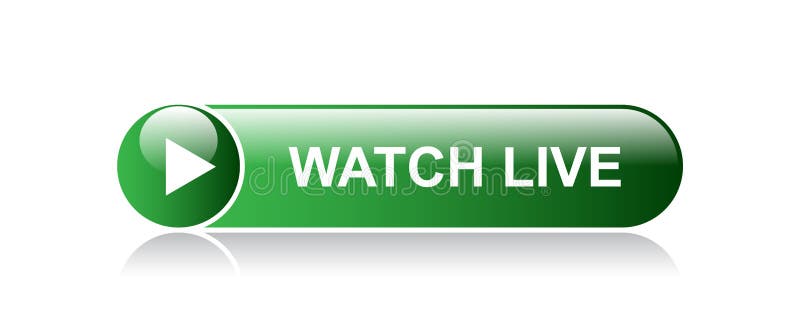 Watch live button stock illustration. Illustration of abstract - 122336520