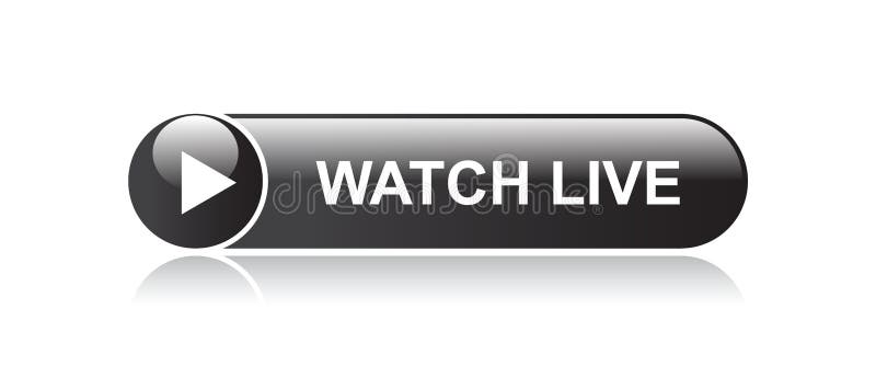 Watch live button stock illustration. Illustration of abstract - 122336520