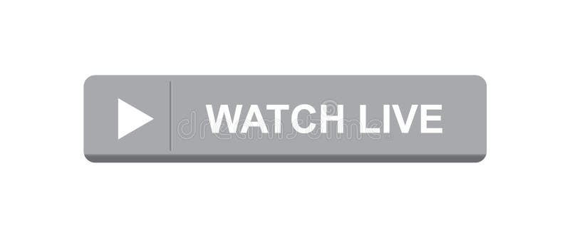 Watch live button stock illustration. Illustration of abstract - 122336520