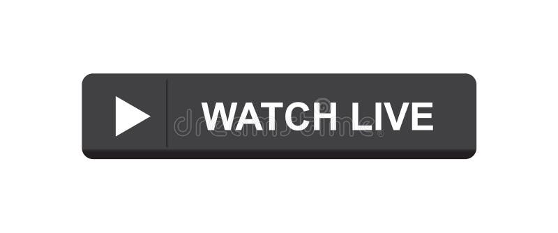 Watch live button stock illustration. Illustration of abstract - 122336520