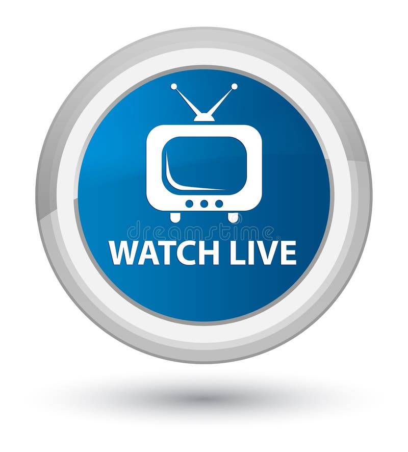 Live Tv Prime Blue Banner Button Stock Illustration - Illustration of ...