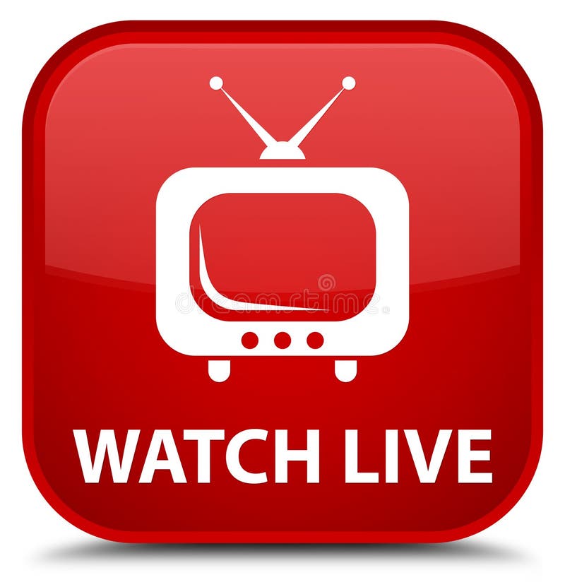 Watch live button stock illustration. Illustration of abstract - 122336520
