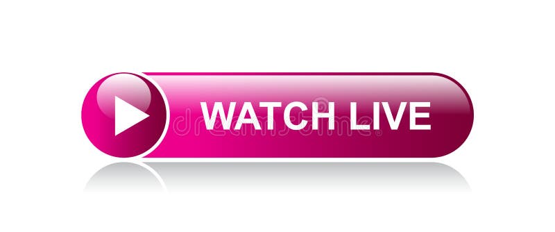 Watch live button stock illustration. Illustration of broadcasting ...
