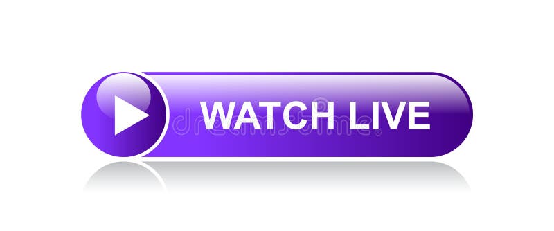 Watch live button stock illustration. Illustration of abstract - 122336520