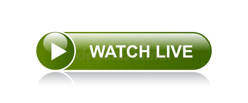 Watch live button stock illustration. Illustration of abstract - 122336520