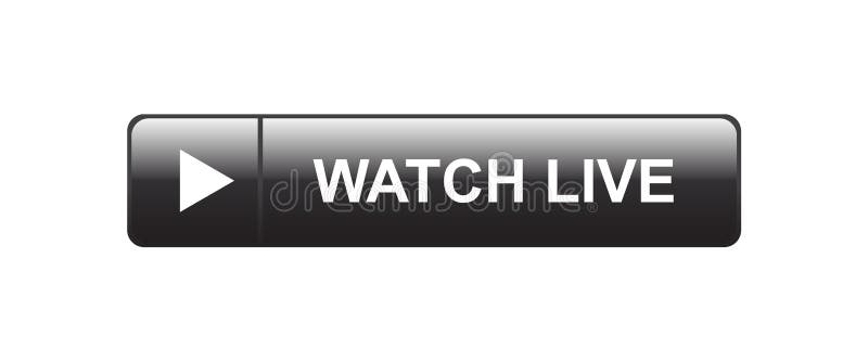 Watch live button stock illustration. Illustration of abstract - 122336520