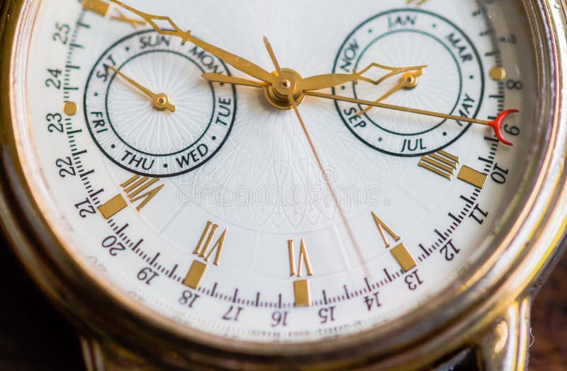 A watch macro view editorial photography. Image of quartz - 100764457
