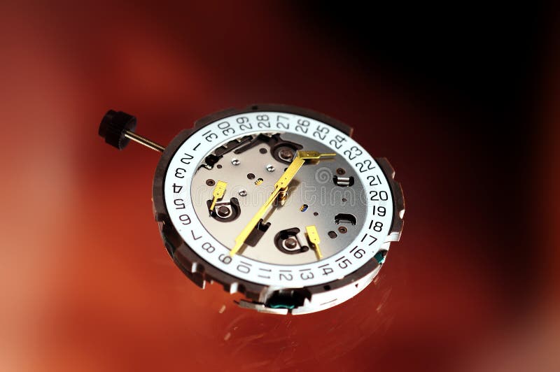 Watch mechanism stock photo. Image of mechanical, clock - 6135552