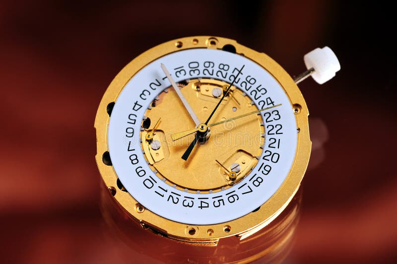 Watch mechanism stock image. Image of closeup, balance - 6135577