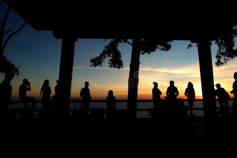 Watch the morning sun. stock photo. Image of thailand - 17351520