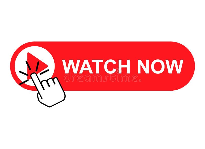 Watch Now Icon, Website Online Button Player Symbol, Play Video Vector ...