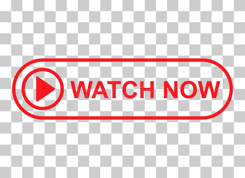 Watch Now Icon, Website Online Button Player Symbol, Play Video Vector ...