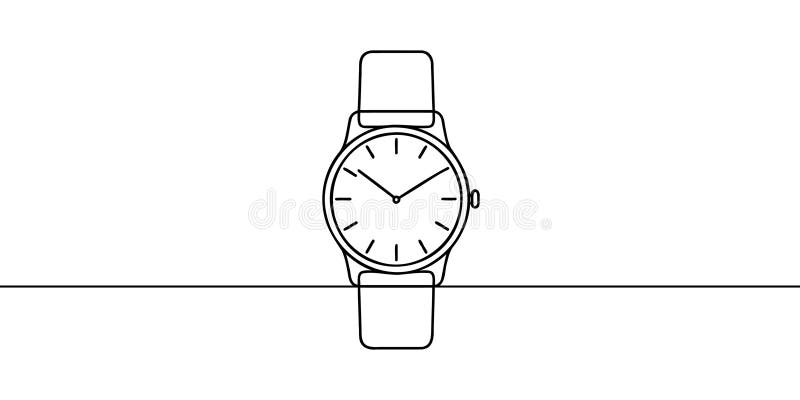 Watch Line Art Stock Illustrations – 35,544 Watch Line Art Stock ...