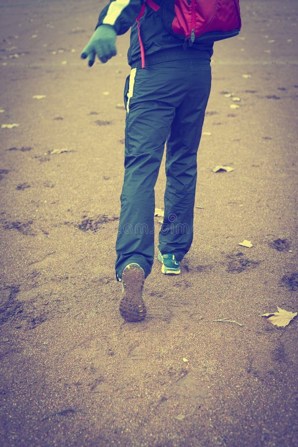 Watch Out! Danger Behind! Run! Stock Photo - Image of human, background ...