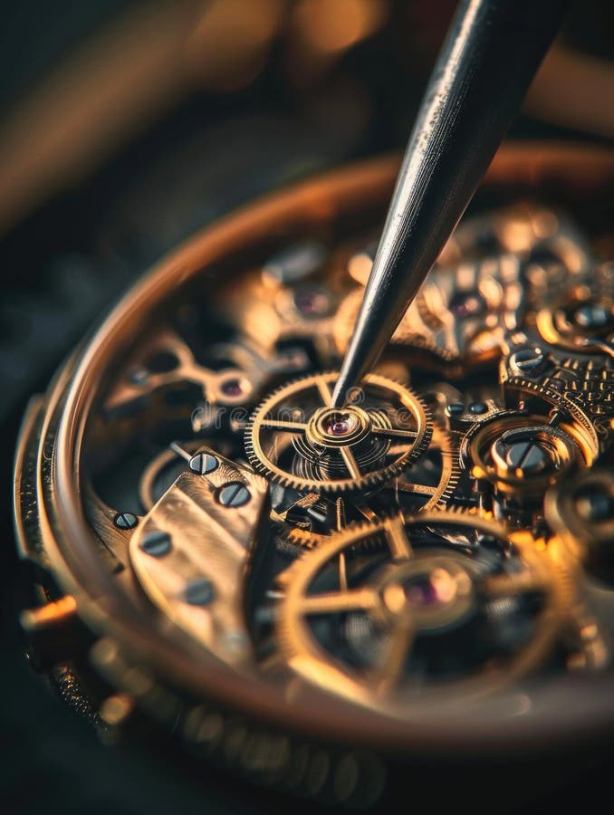 Watch with pen inside, stock photo. Image of upclose - 374569282