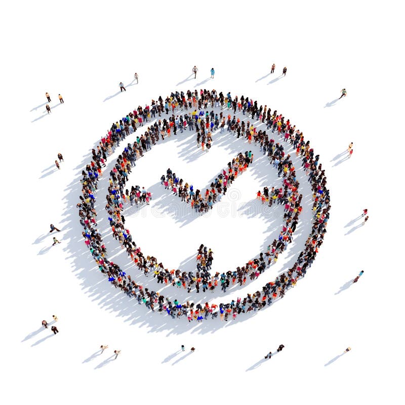 Watch people 3d stock illustration. Illustration of businessman - 82173735