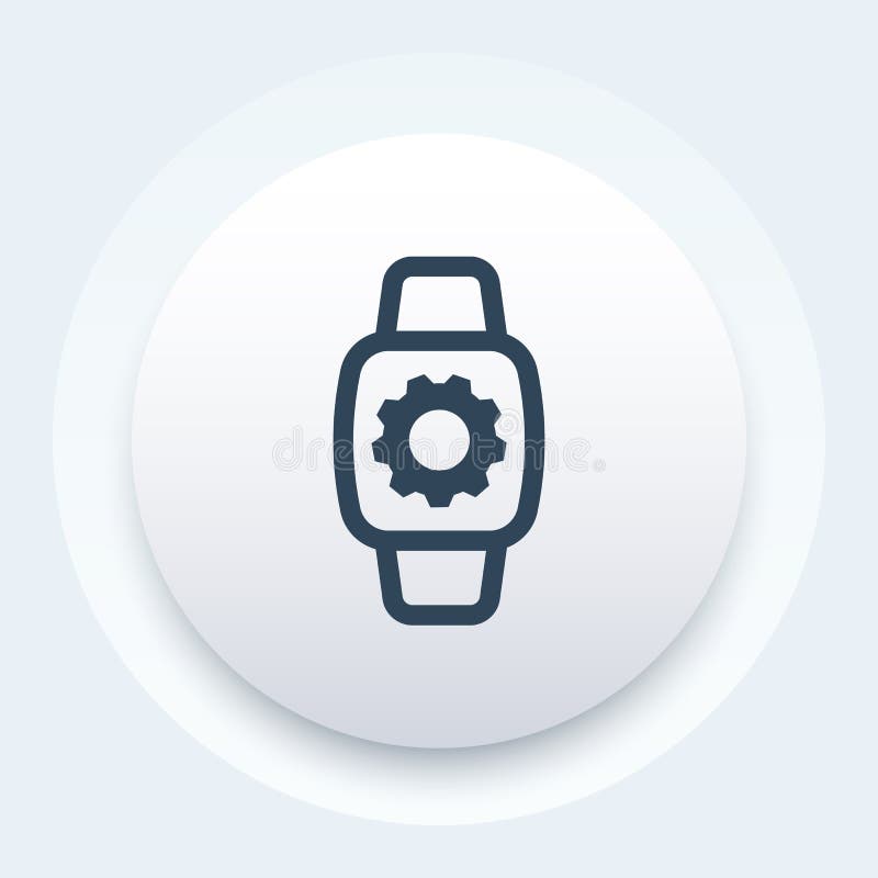 Watch Repair Icon, Vector Sign Stock Vector - Illustration of setup ...