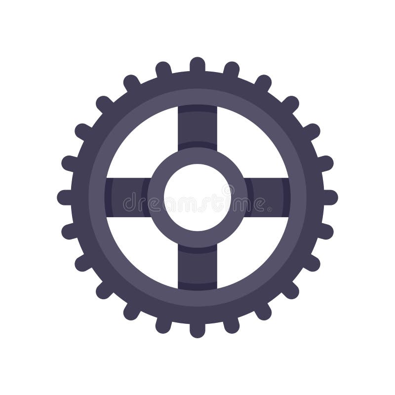 Watch Repair Wheel Icon Flat Isolated Vector Stock Vector ...