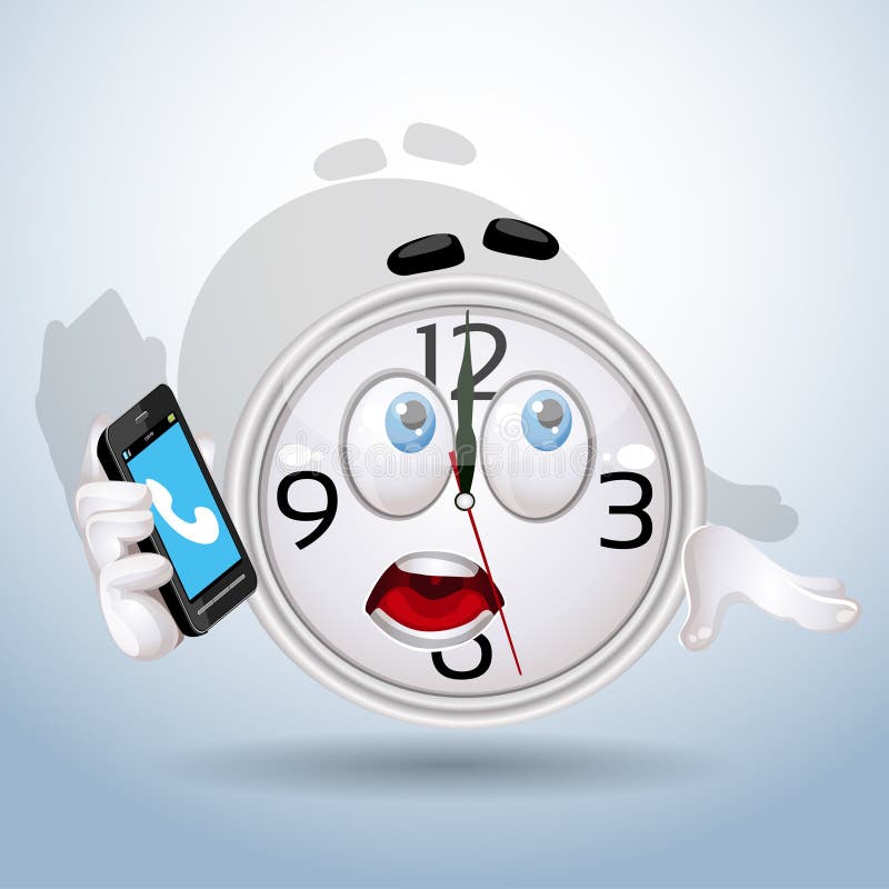 Watch Smile always on the Phone Stock Vector - Illustration of graphic ...