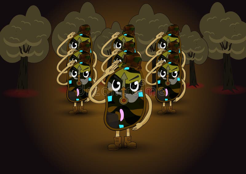 Watch soldier stock vector. Illustration of cartoon, clock - 54307950