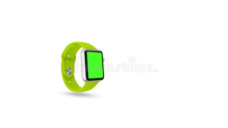 Watch Technology with Green on Screen Editorial Image - Illustration of ...