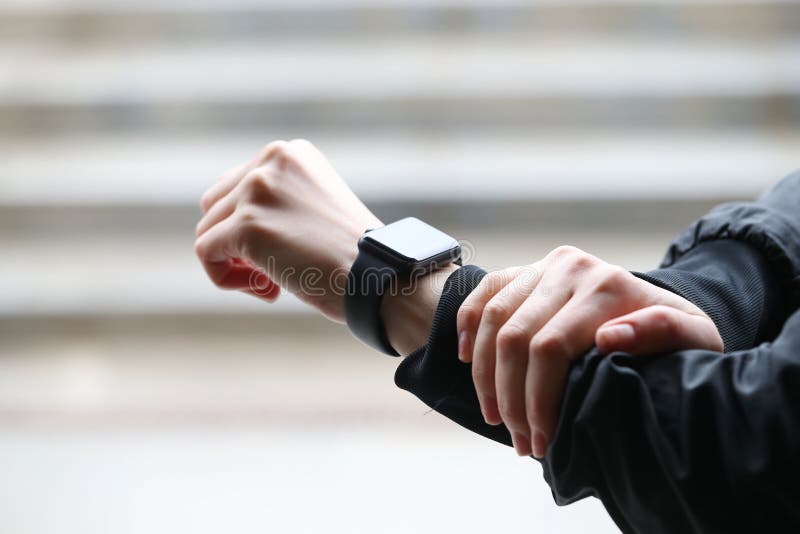 Watch stock image. Image of digital, time, daytime, hand - 93388321