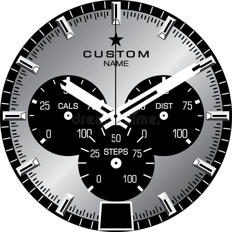 Watch Face Template Stock Illustrations – 4,287 Watch Face Template ...