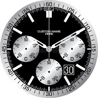 Watch Face Template Stock Illustrations – 5,748 Watch Face Template ...