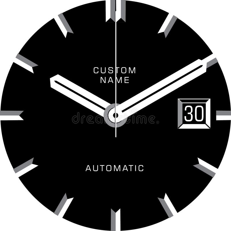 Watch Template a stock vector. Illustration of watch - 98657352