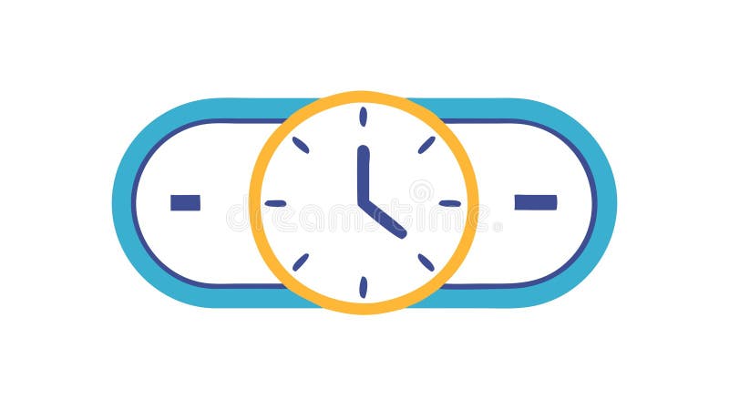 Watch or Timer Face Icon, Time and Schedule Symbol, Vector Design ...