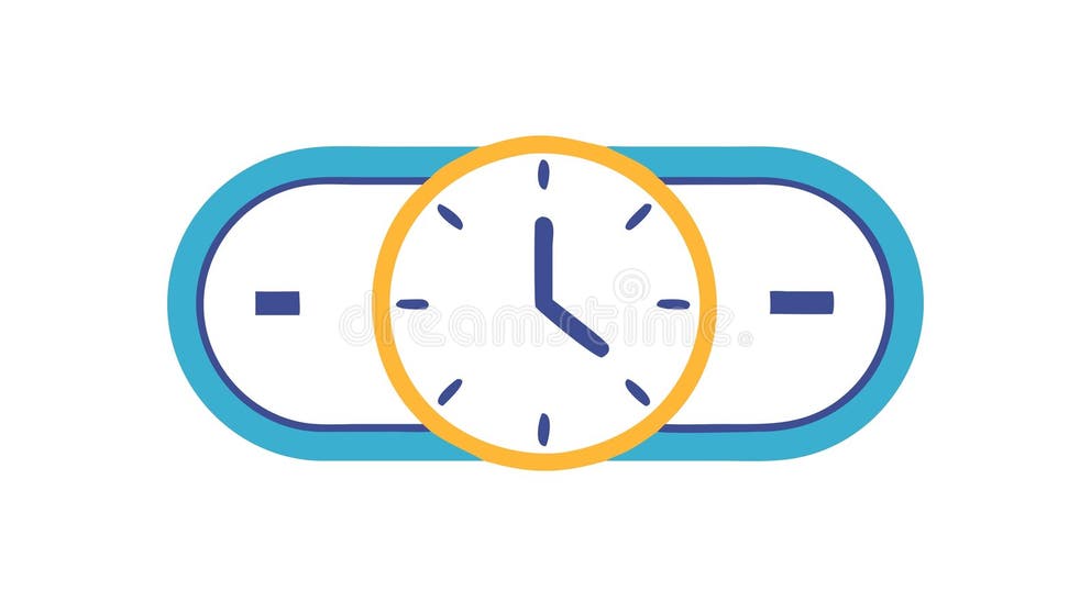 Watch or Timer Face Icon, Time and Schedule Symbol, Vector Design ...