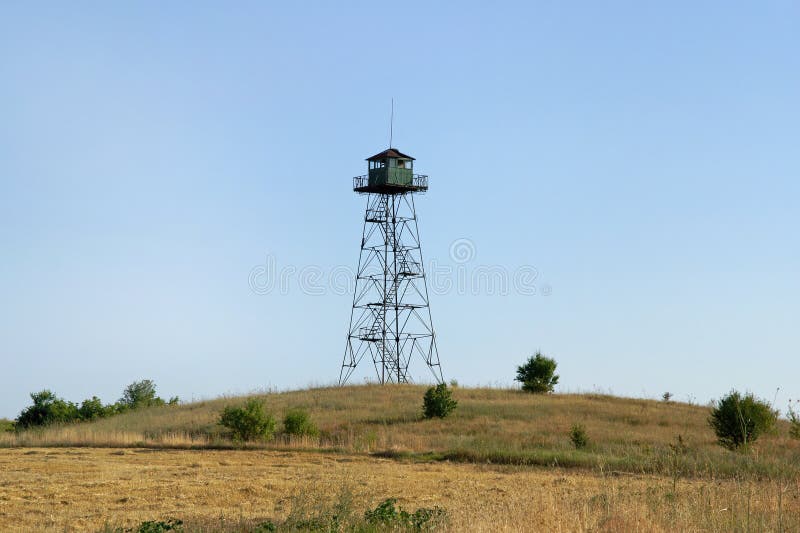 Watch tower stock photo. Image of security, watch, area - 25191124