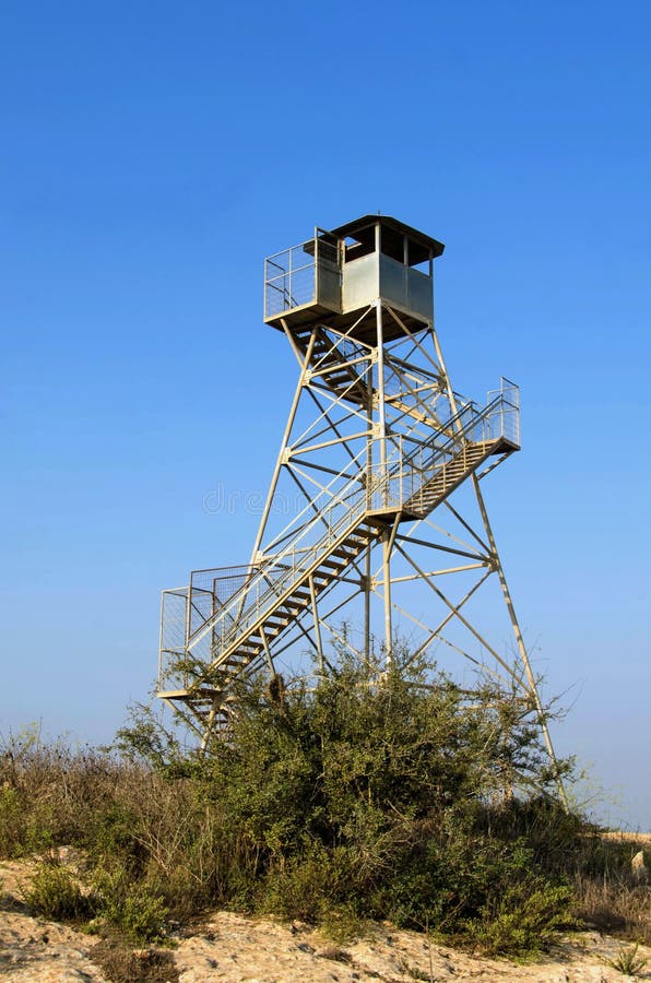 Watch tower stock image. Image of preserving, hill, construction - 27003601