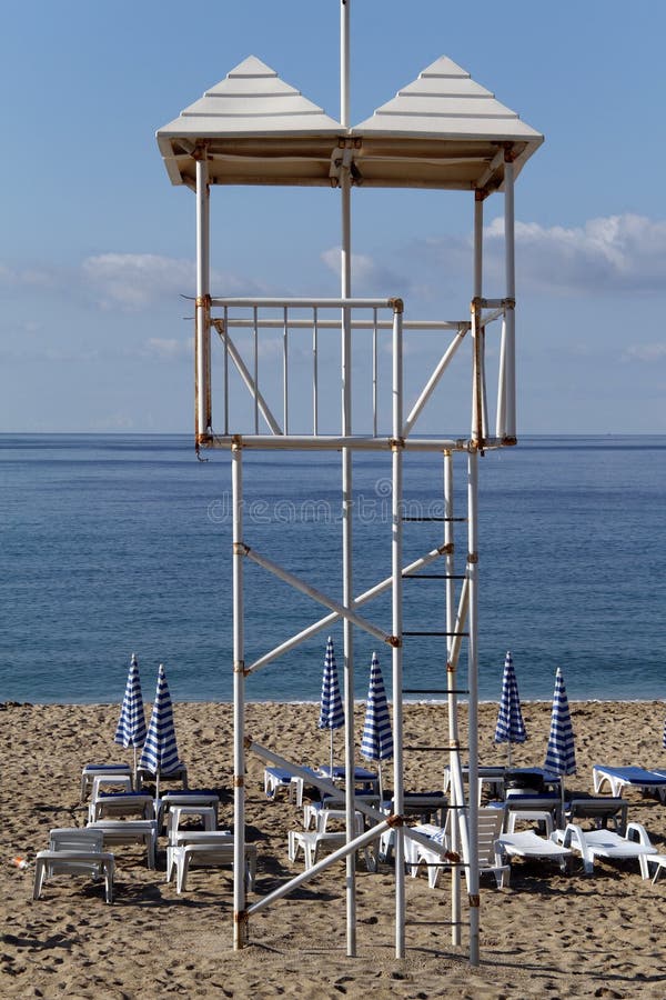 Watch tower stock image. Image of coast, roof, chair - 29882283