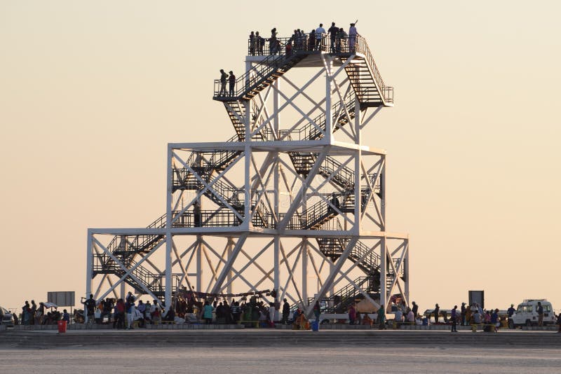 Watch Tower at Great Rann of Kutch Editorial Photography - Image of ...