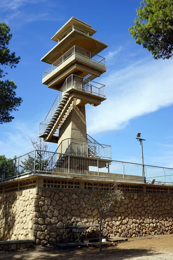 Watch tower editorial image. Image of view, staircase - 49010135