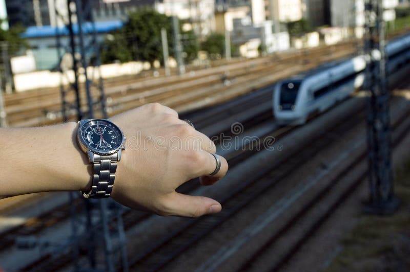 Woman Running To Catch Train Stock Image - Image of train, catch: 11442639