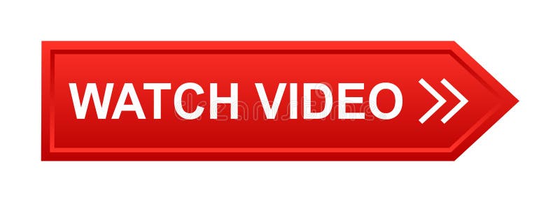 Watch video button stock vector. Illustration of color - 135542495