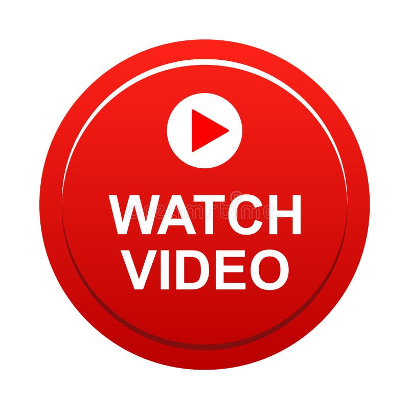 Watch video button stock vector. Illustration of download - 135542703