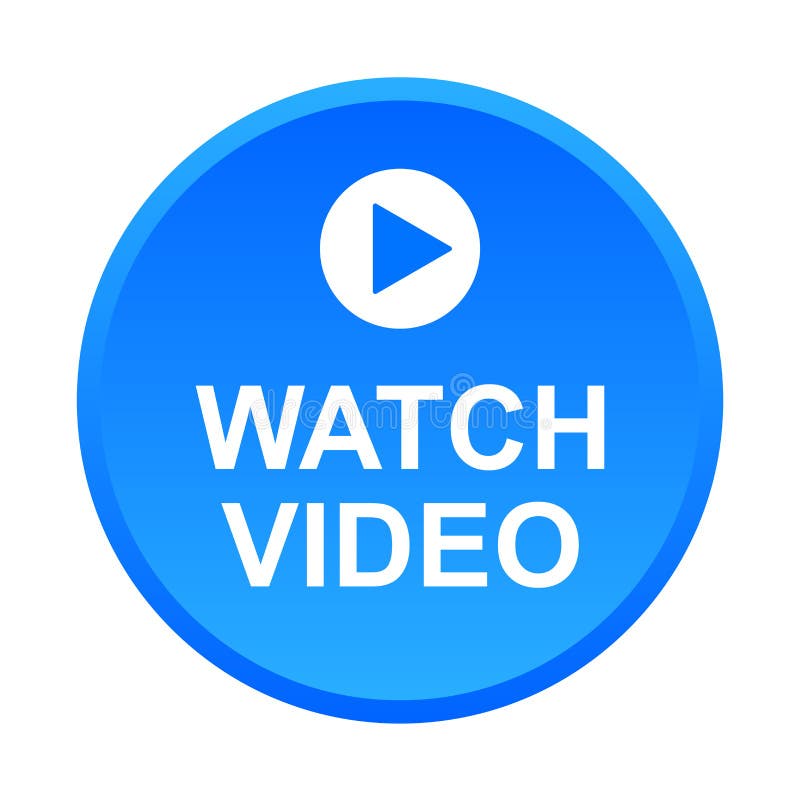 Watch Video Button Stock Illustrations – 14,581 Watch Video Button ...