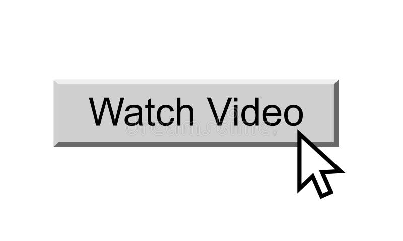 Watch video button stock illustration. Illustration of button - 179802885
