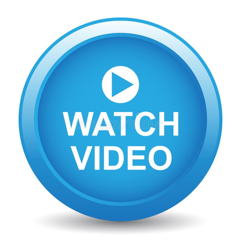 Watch video button stock illustration. Illustration of enter - 124400654