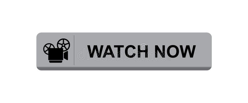 Watch video now stock vector. Illustration of color - 125708118