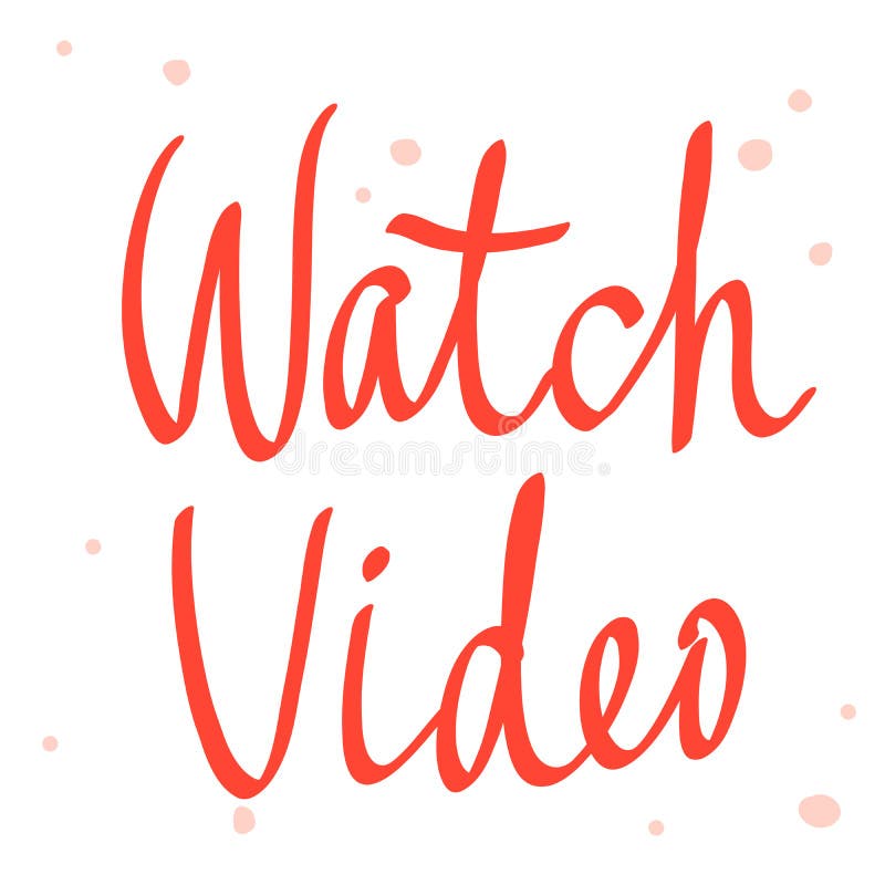 Watch Video. Vector Design Illustration. Video Logo Sticker. Banner ...