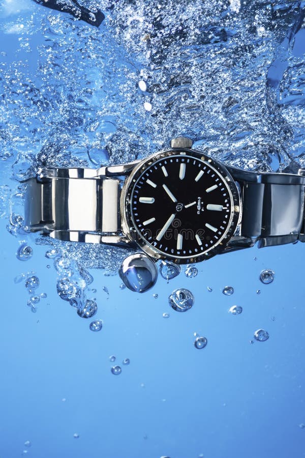 Watch and Water stock illustration. Illustration of time - 289537804